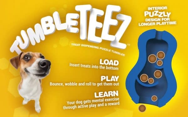JW TUMBLE TEEZ TREAT TOY MEDIUM RED | Doka Pet Store