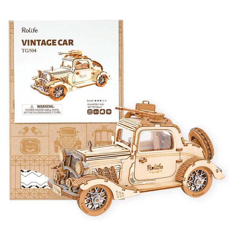 Vintage Car - Armable de madera | Peak Games