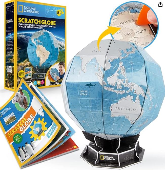 Scratch Globe - NatGeo Puzzle 3D | Peak Games
