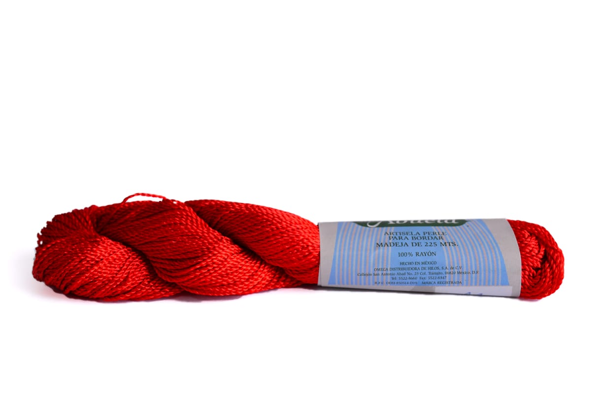 Hilo Rayón Rojo 44 | Martín Bordador | Kits y Lienzos para bordar