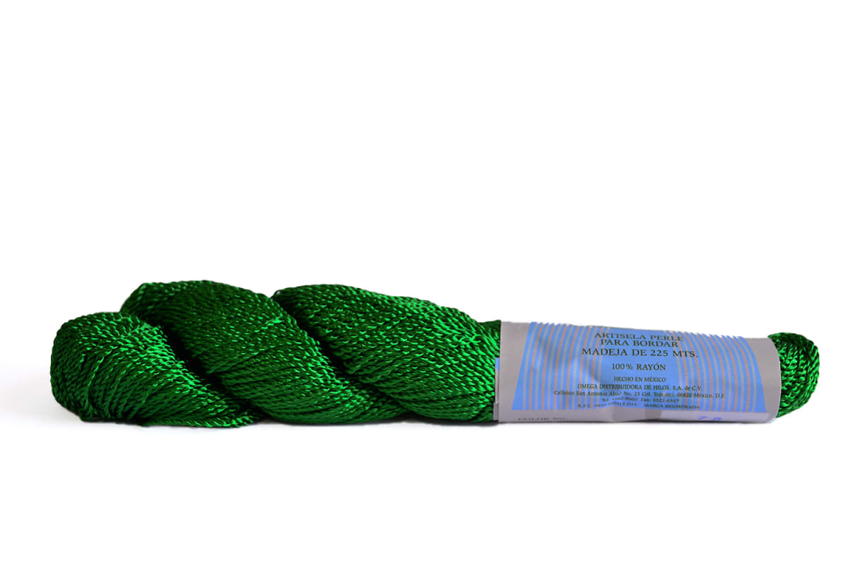 Hilo Rayón verde 78 | Martín Bordador | Kits y Lienzos para bordar