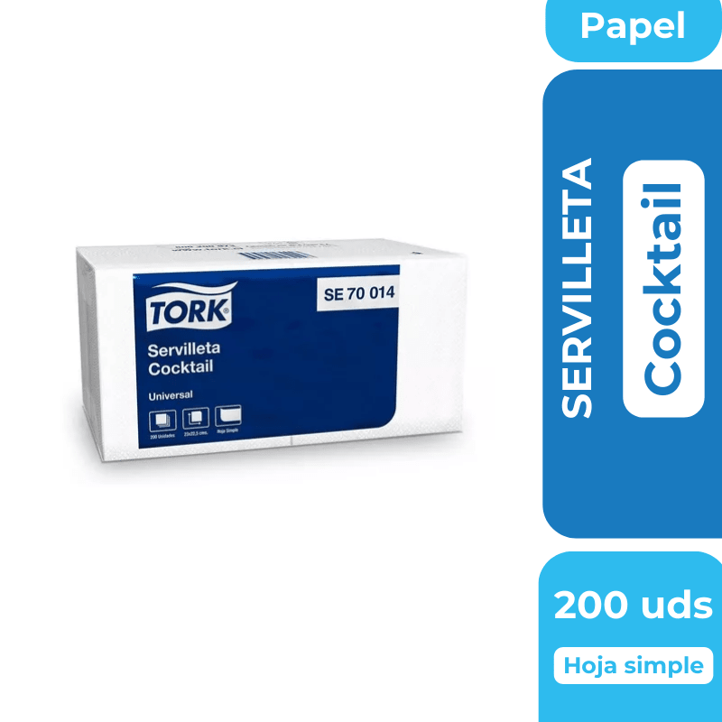 Servilleta Cocktail Universal. Tork | Limpioteca