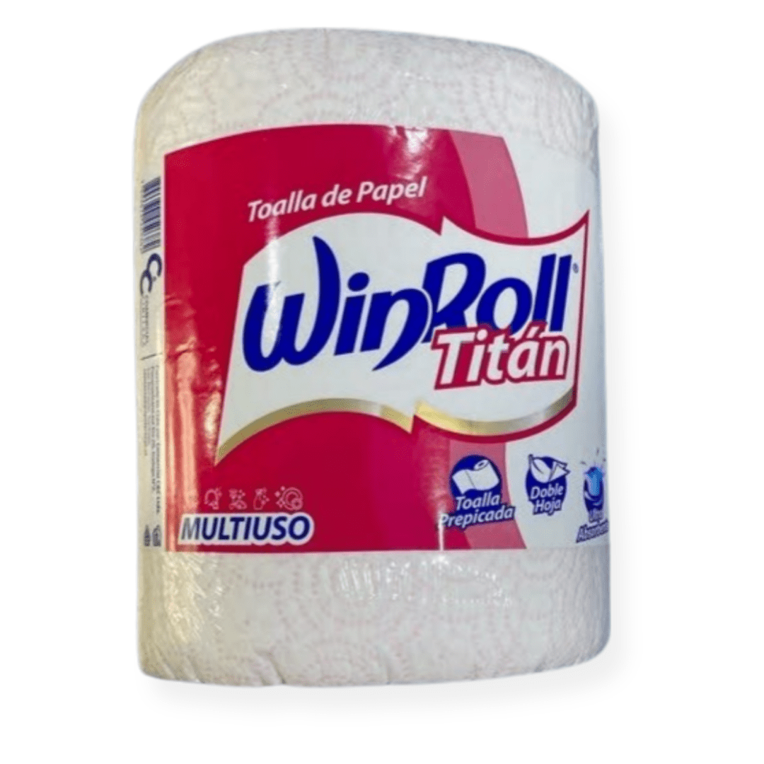 Toalla de papel 1 Rollo Titán Prepicada doble hoja. Winroll | Limpioteca