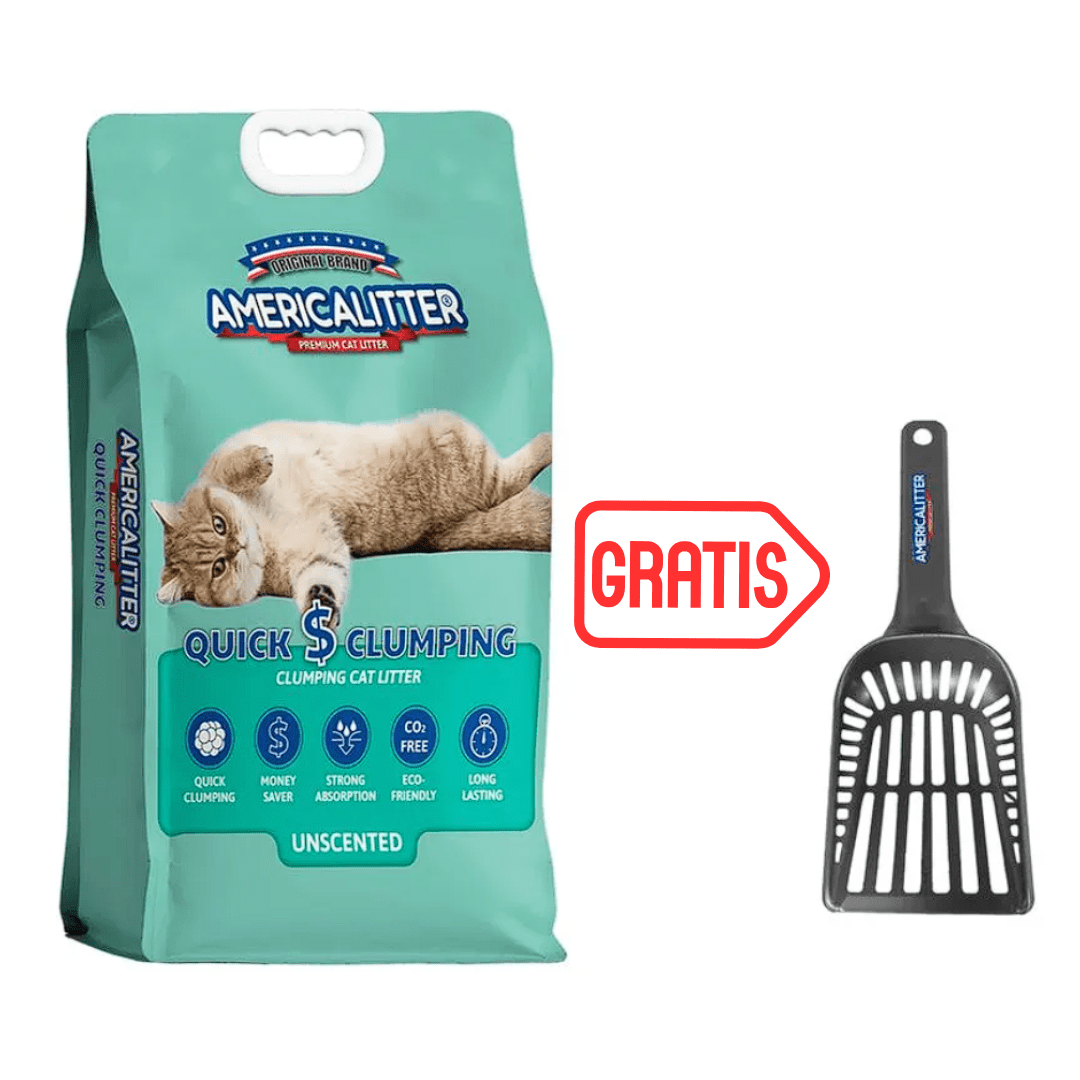 America Litter Arena Quick Clumping Sin Aroma 15kg | Brisa Pet Shop