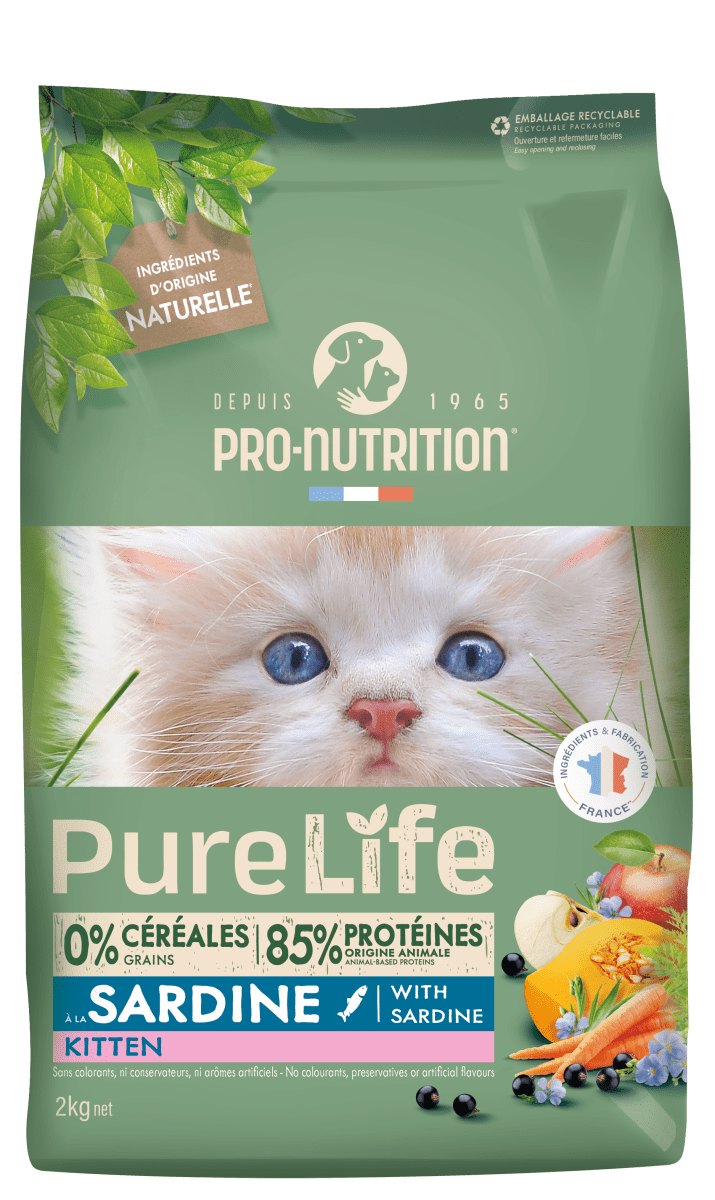 PURE LIFE NR CAT - KITTEN / SARDINE 2kg | Brisa Pet Shop