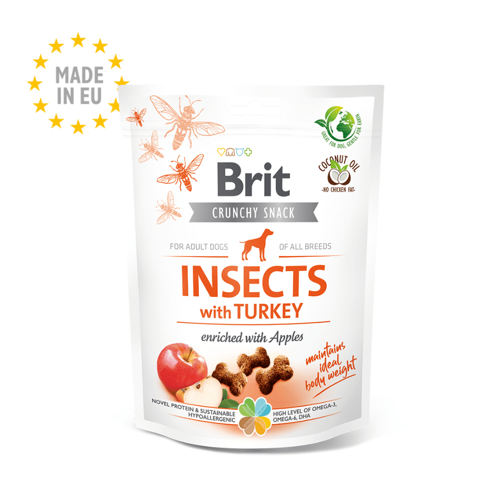 Brit Crunchy Snack Insect with Turkey - 200gr | Brisa Pet Shop
