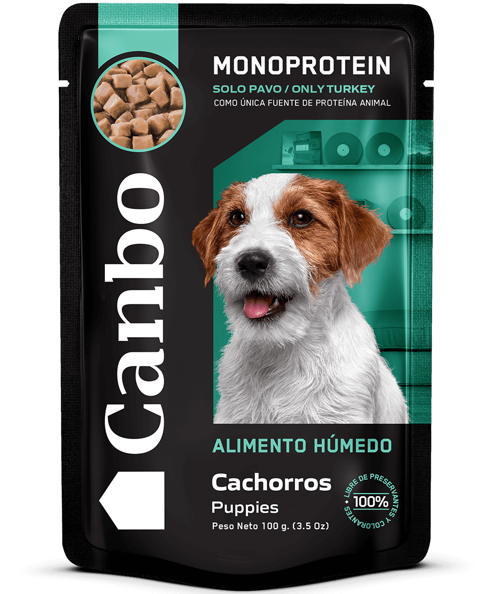 Canbo Pouch Dog Cachorro Trocitos en salsa de Pavo 100gr | Brisa Pet Shop