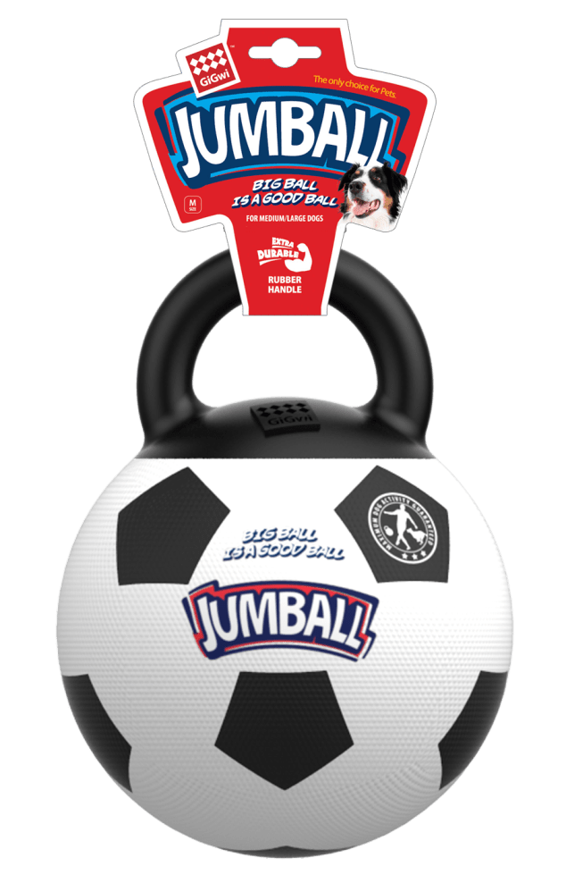 GIGWI Jumball Pelota de fútbol Talla M | Brisa Pet Shop