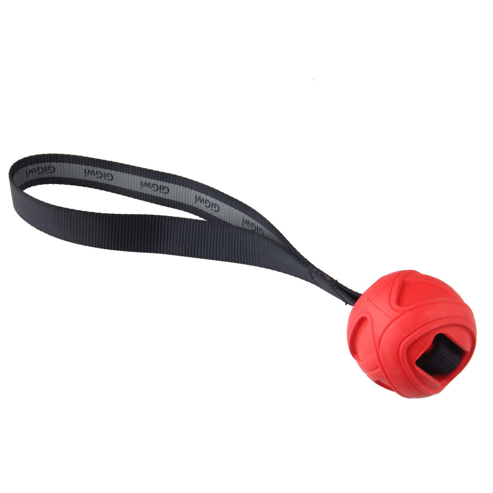 GIGWI Slinger Rubber Ball-Red | Brisa Pet Shop
