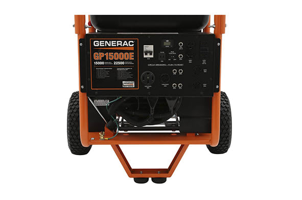 GENERADOR PORTATIL 15KW ARRANQUE ELECTRICO A GASOLINA GP15000E GENERAC ...