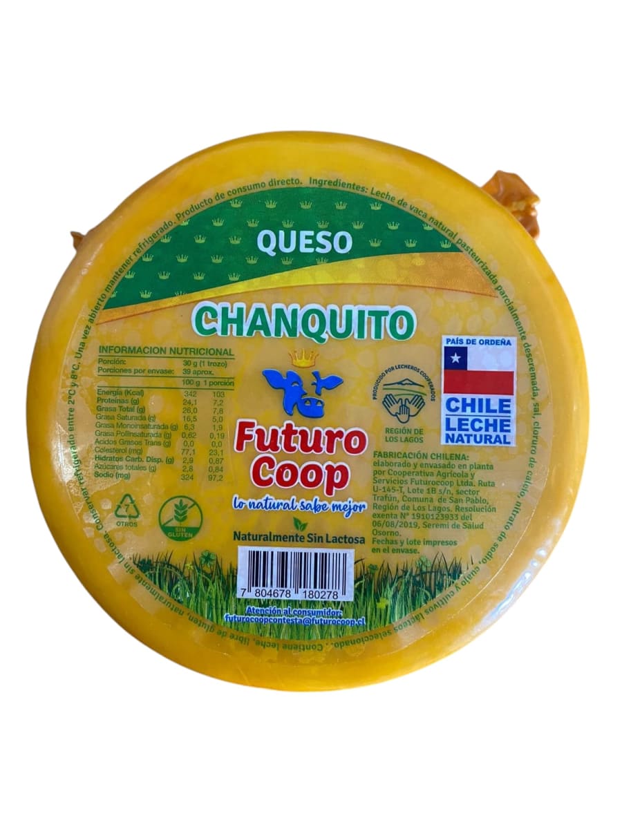 Queso Chanquito Futuro Coop Redondo 1,1 kg App | Productos al mayor ...