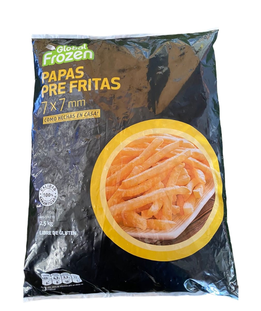 Papas Prefritas Premium 7x7 Global Frozen Caja 10 Kg | Productos al ...