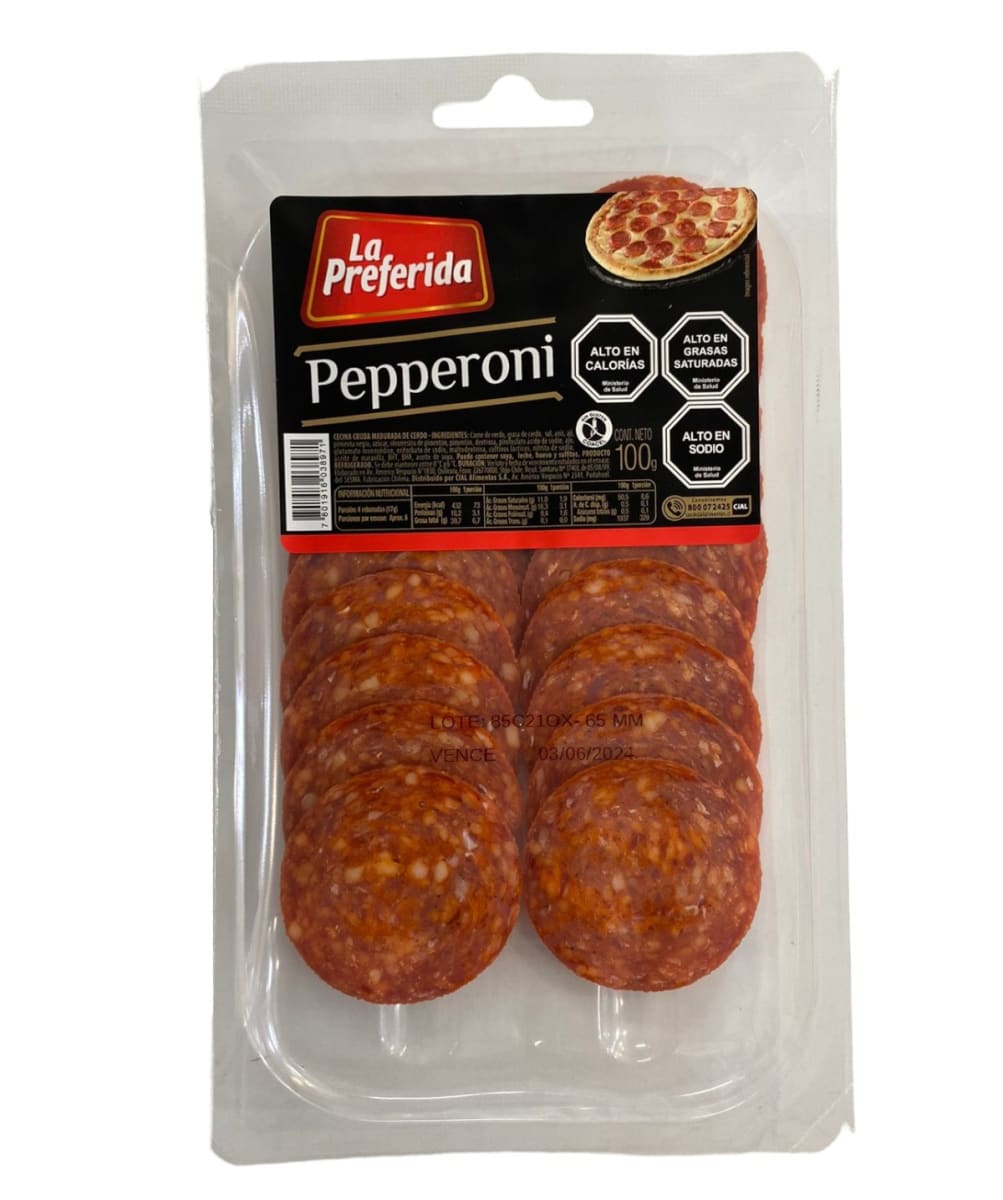 Pepperoni | Productos al mayor para pizzerías en Santiago ...