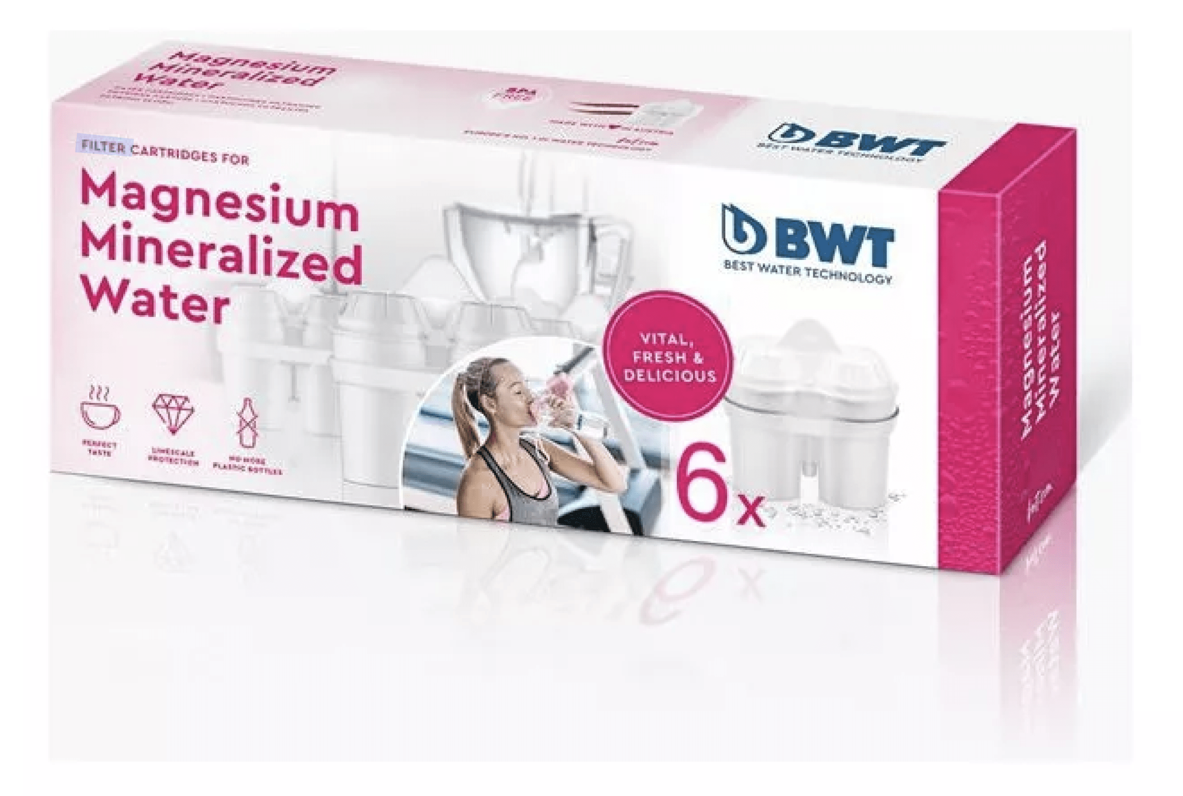 Pack 6 Filtros Bwt® Para Jarra / Agua Mineralizada Con Mg2 | En Stock