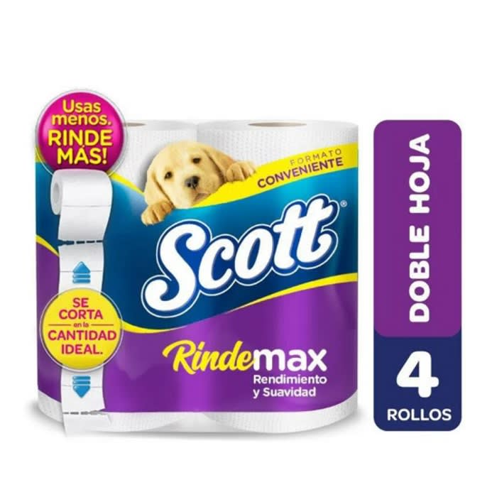 Papel Higiénico Scott Rindemax 22 Metros, 4 Unidades | PRO AHORRO