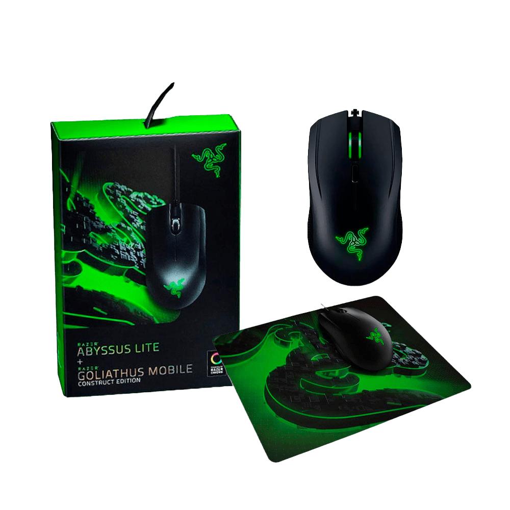 COMBO RAZER 2 EN 1 MOUSE ABYSSUS LITE + MOUSE PAD GOLIATHUS 27x21.5CM ...