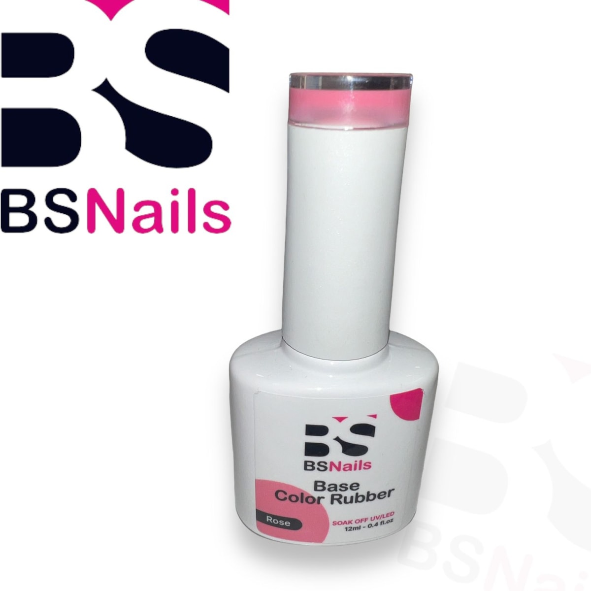 BS NAILS BASE RUBBER ROSE | Mundo Belleza