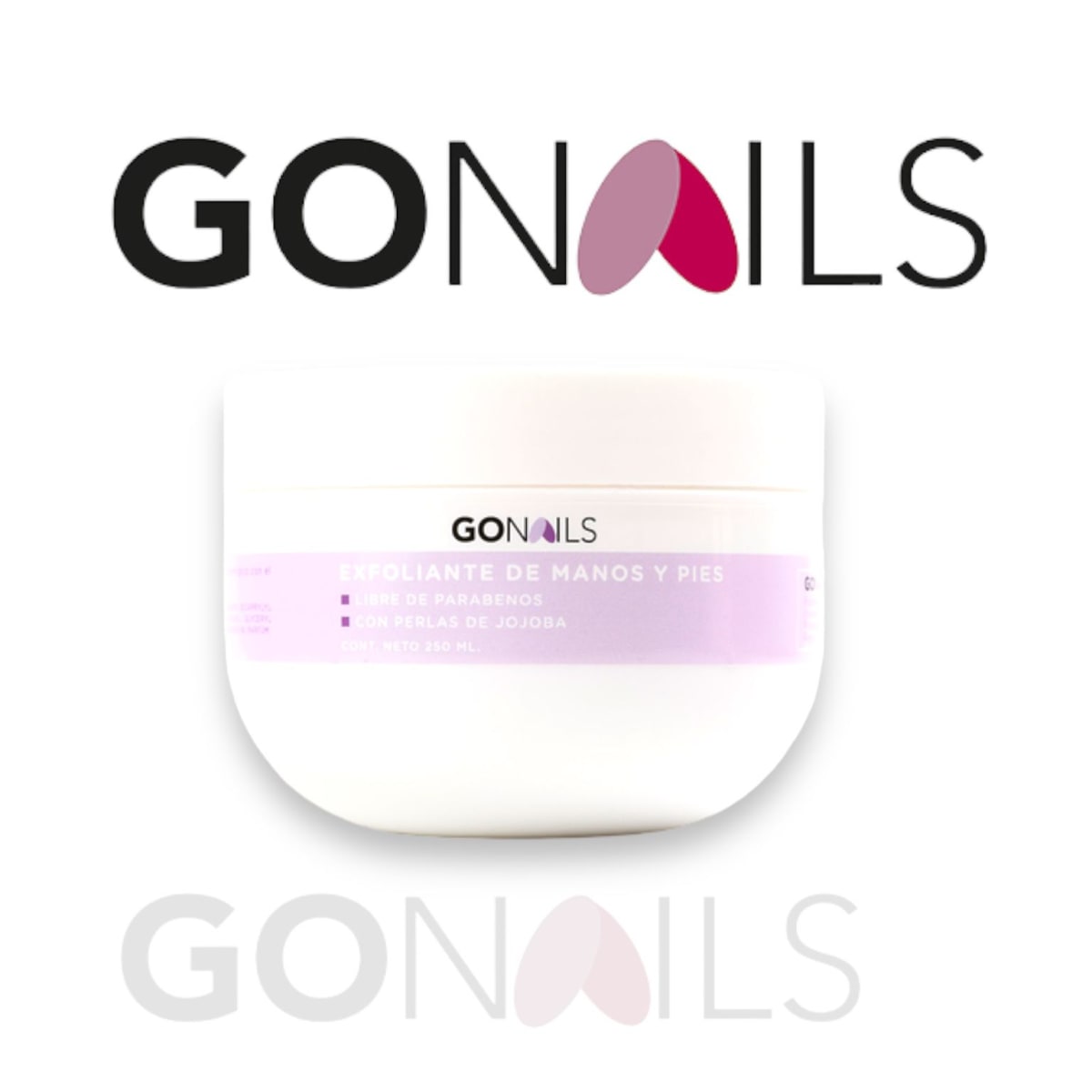 EXFOLIANTE DE MANOS Y PIES GO NAILS 250ML | Mundo Belleza