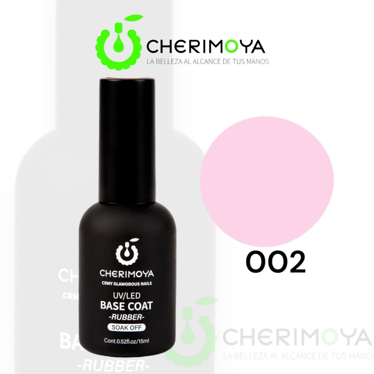 CHERIMOYA BASE RUBBER 002 15ML | Mundo Belleza