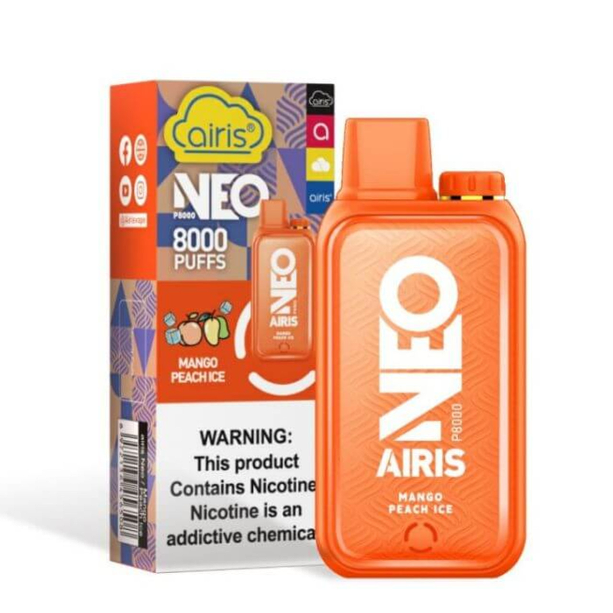 Vaporizador Airis NEO 8000 PUFF 5% | Farmer Growshop