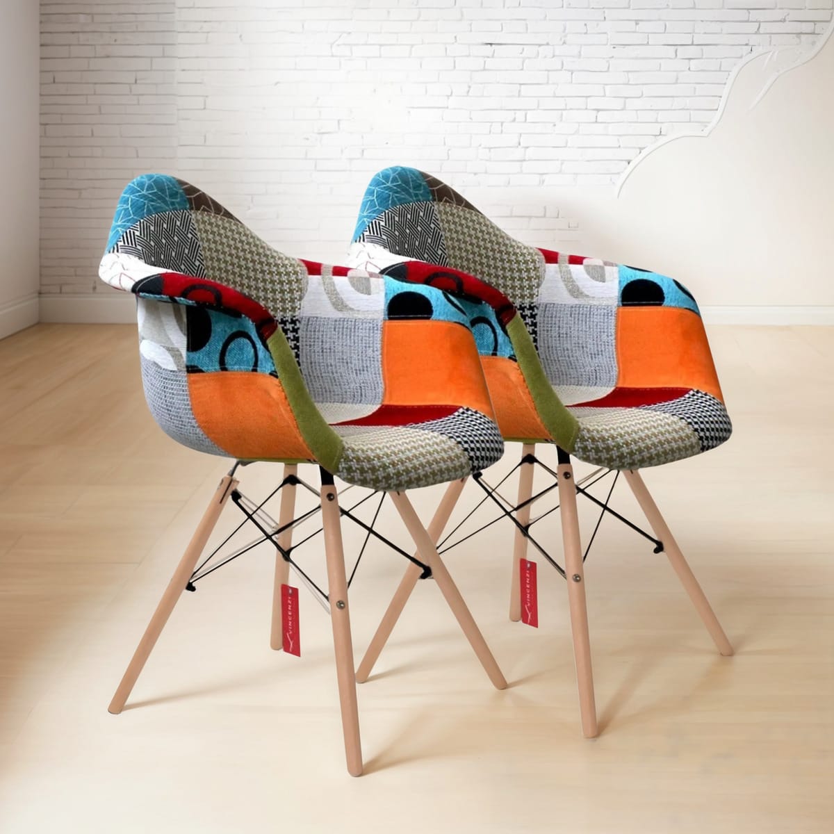 Pack 2 Sillas Comedor Poltronas Eames Delhi Vincenzi | Vincenzi