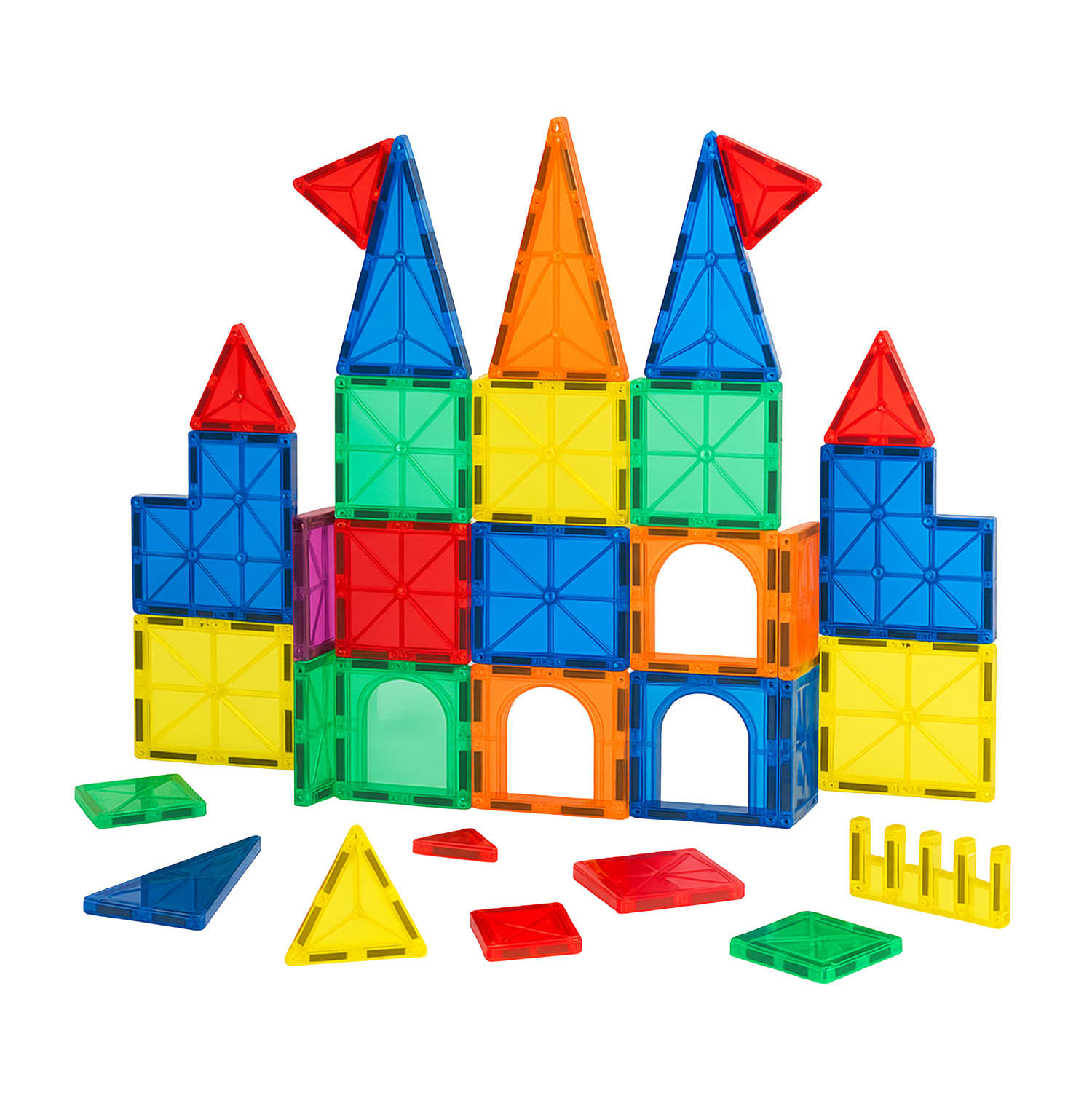 Juego De Bloques Construcción Magnéticos 3d 60 Piezas Glowup | GlowUp