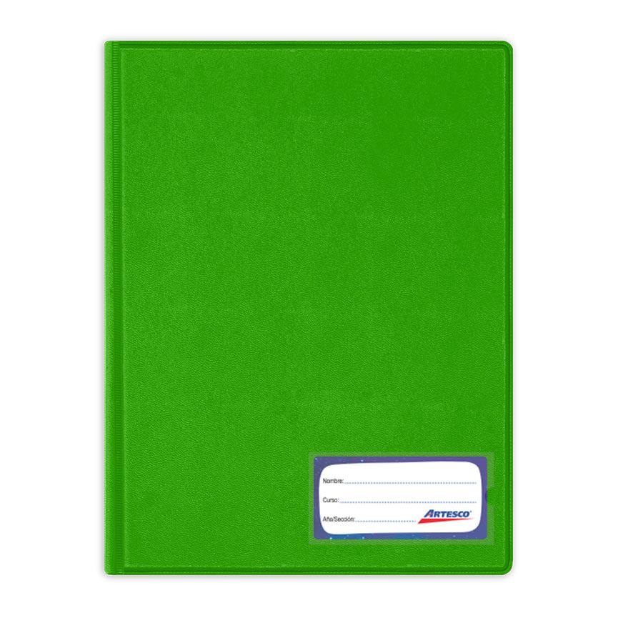 FOLDER A4 D/T C/GUS VDE HOJA ARTESCO | Útiles Ayllu