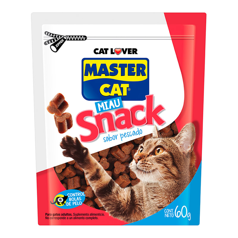 MASTER CAT 60 GRS. SNACK PESCADO | AGROCOMERCIAL LA DAMASCA