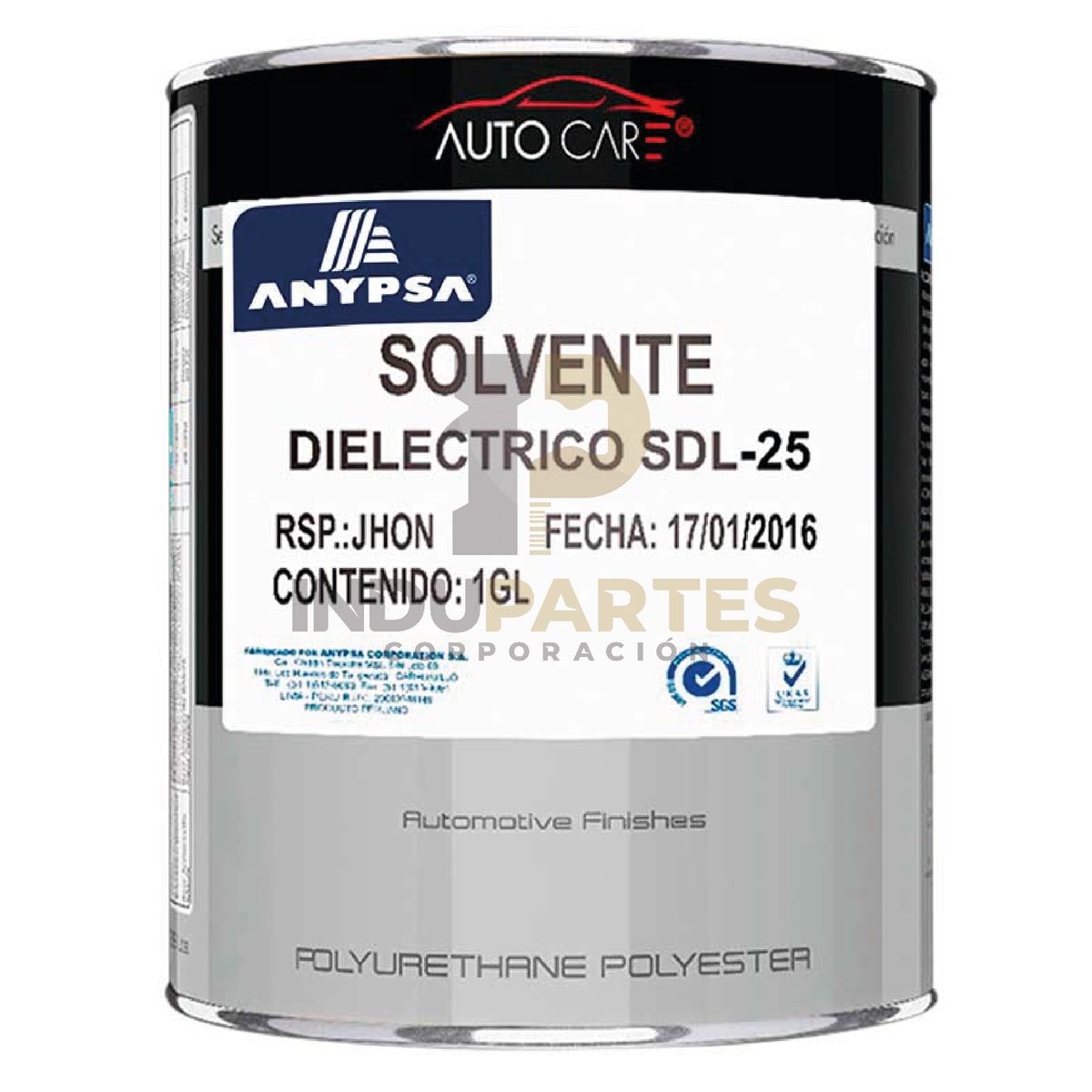 Solvente Dieléctrico Kemex SDL-25 3.785 L Aprox | Indupartes Corp