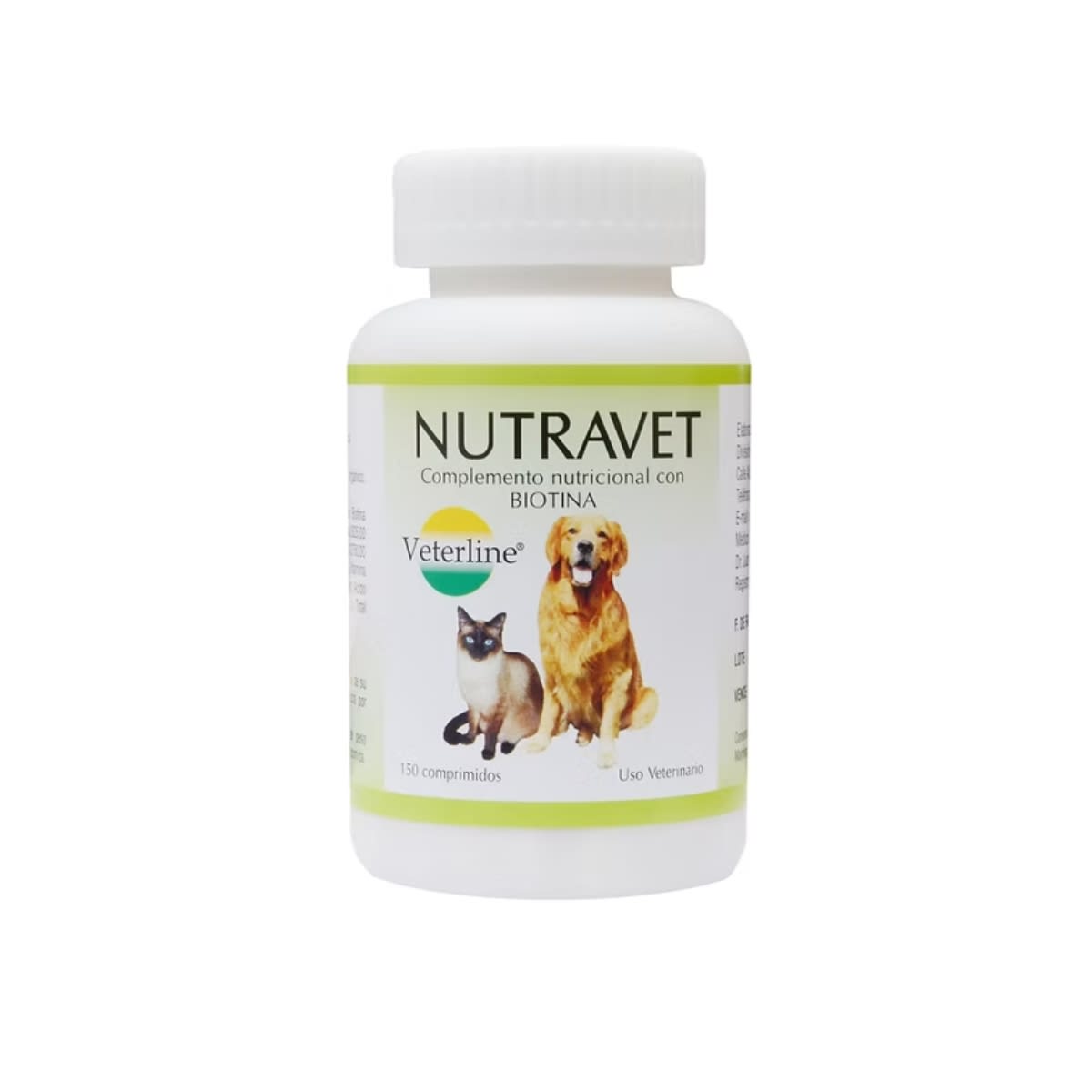 NUTRAVET BIOTINA POTE X 150 TABS | Patas y Colitas