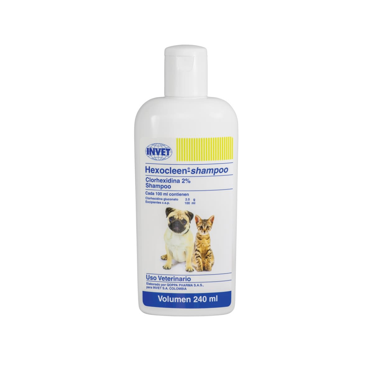 Shampoo Hexocleen 240 ml (Clorhexidina 2%) | Patas y Colitas