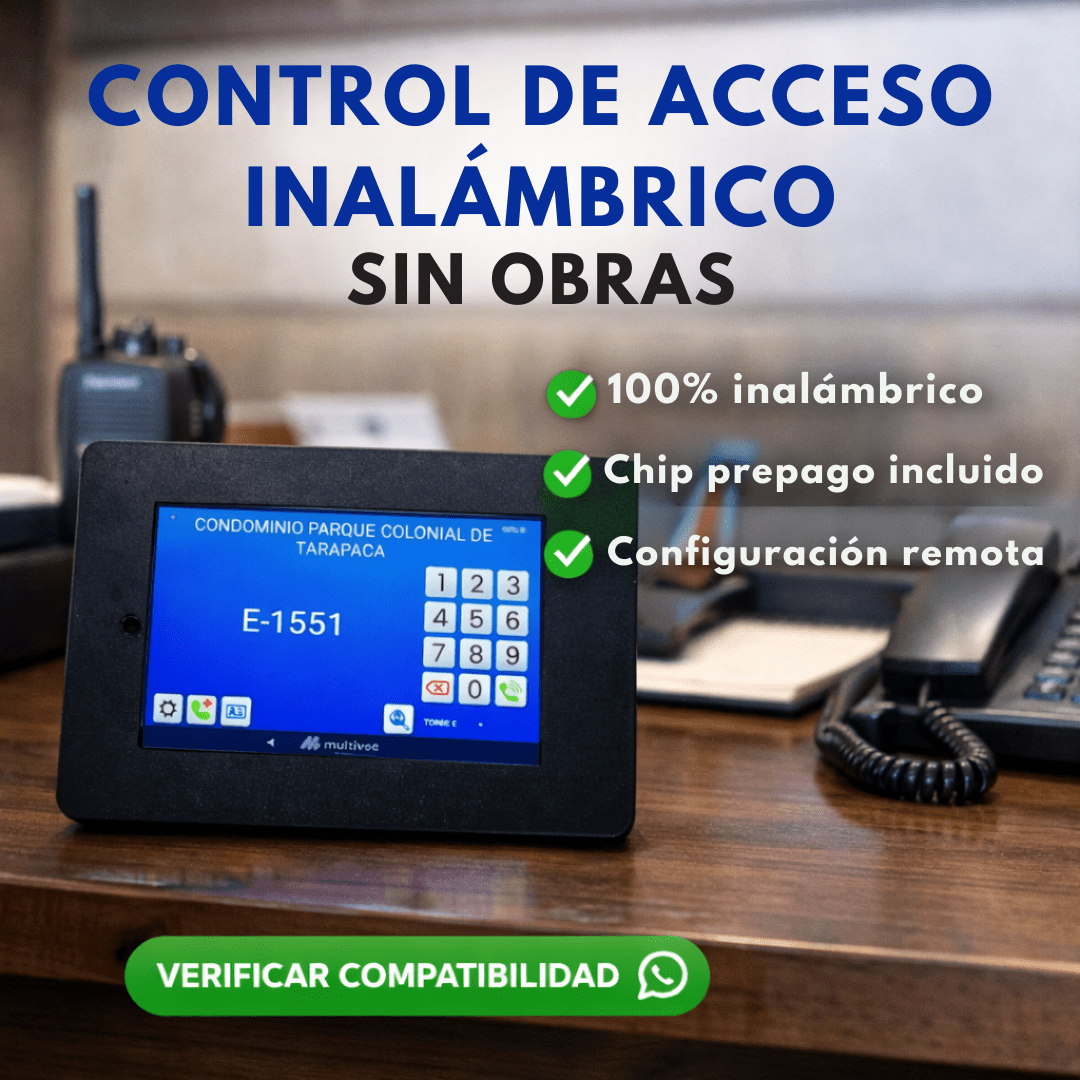 Citófono GSM inalámbrico 4G | Multivec