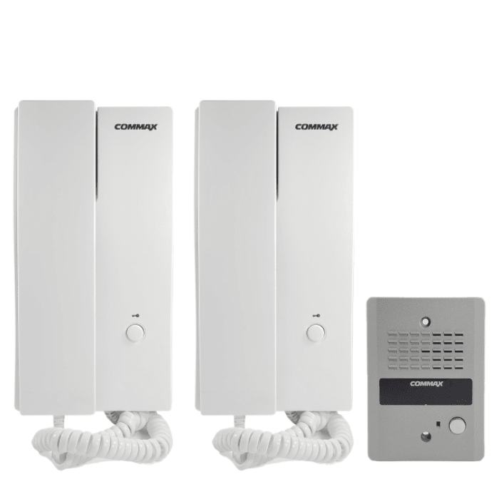 FFDPLADR2G_JUEGO (KIT) DE DOS CITOFONOS CON PORTERO COMPACTO METALICO LLAMADA POR DING DONG ...