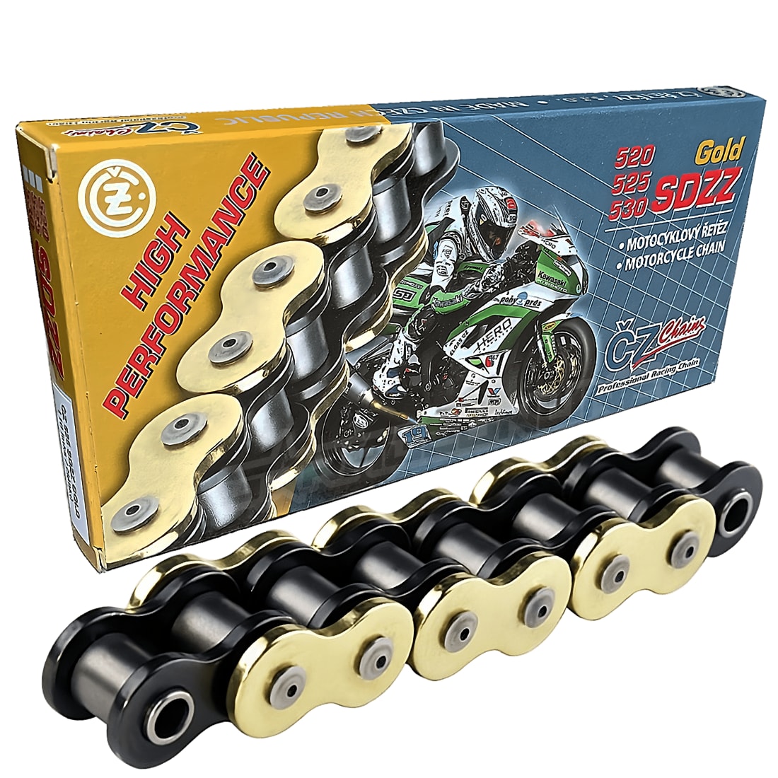Cadena de transmisión CZ Chain 520 DZX 124L | MOTOTRAINER