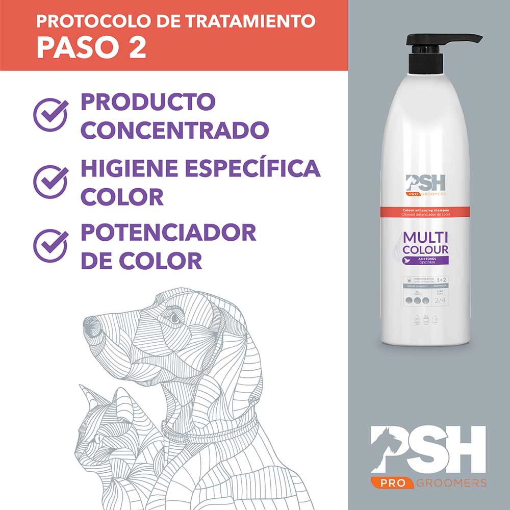 SHAMPOO MULTI COLOUR (POTENCIADOR DE COLOR) | La Casa del Peluquero Canino