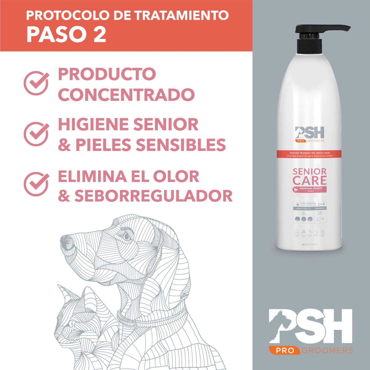 SHAMPOO SENIOR CARE | La Casa del Peluquero Canino