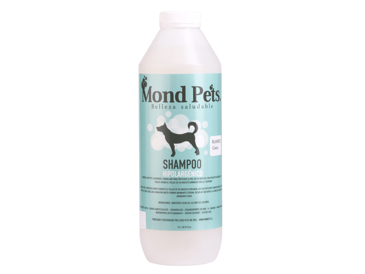 SHAMPOO BLANCO MOND PETS | La Casa del Peluquero Canino