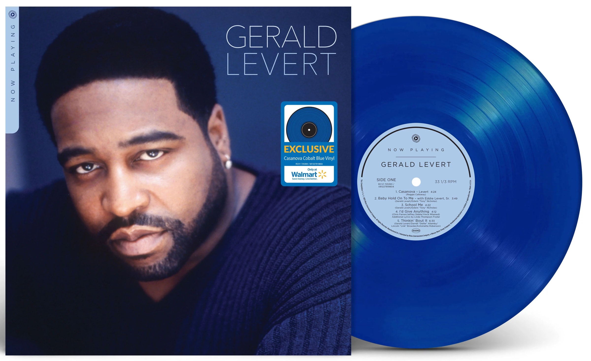 GERALD LEVERT - NOW PLAYING (VINILO WALMART CASANOVA COBALT BLUE VINYL ...