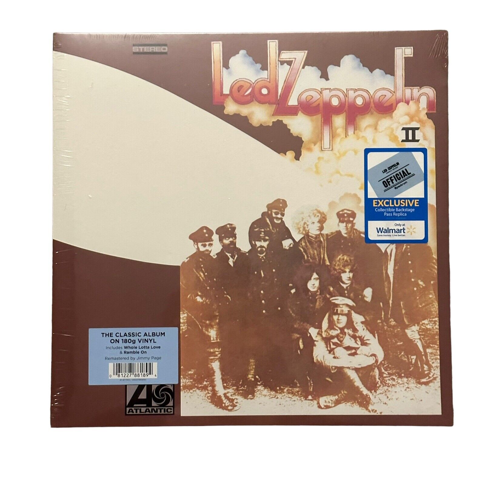 LED ZEPPELIN - II (VINILO WALMART WITH REPLICA PASS BACKSTAGE ...