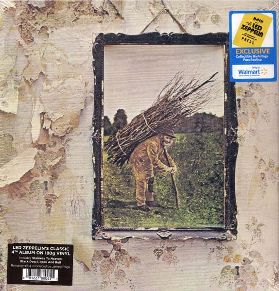 LED ZEPPELIN - IV (VINILO WALMART WITH REPLICA PASS BACKSTAGE ...