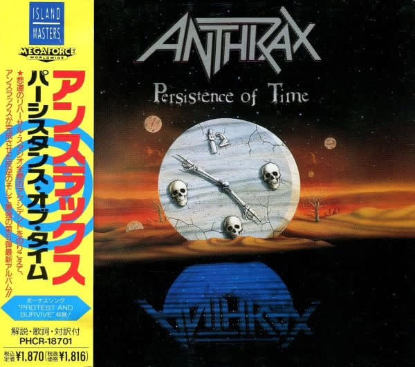 ANTHRAX CD PERSISTENCE OF TIME JPN | Nextime Records