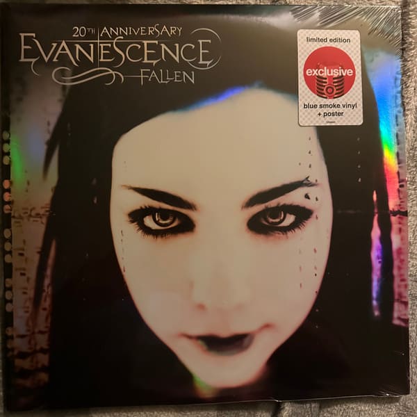 EVANESCENCE VINILO FALLEN (TARGET) Blue Smoke Vinyl 2LP + Poster ...