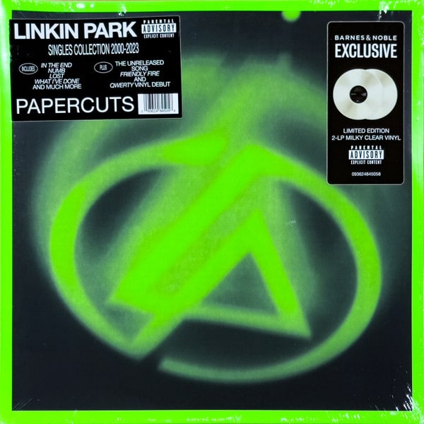 LINKIN PARK VINILO PAPERCUTS (BARNES & NOBLE) MILKY CLEAR 2LP VINYL ...