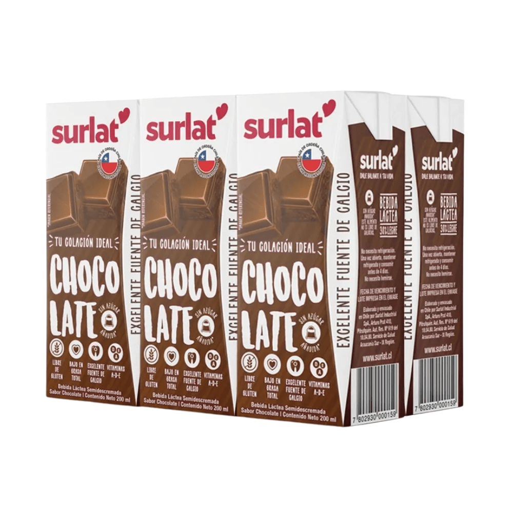 LECHE SURLAT PACK 6X200ML CHOLATE | Solofresco Store