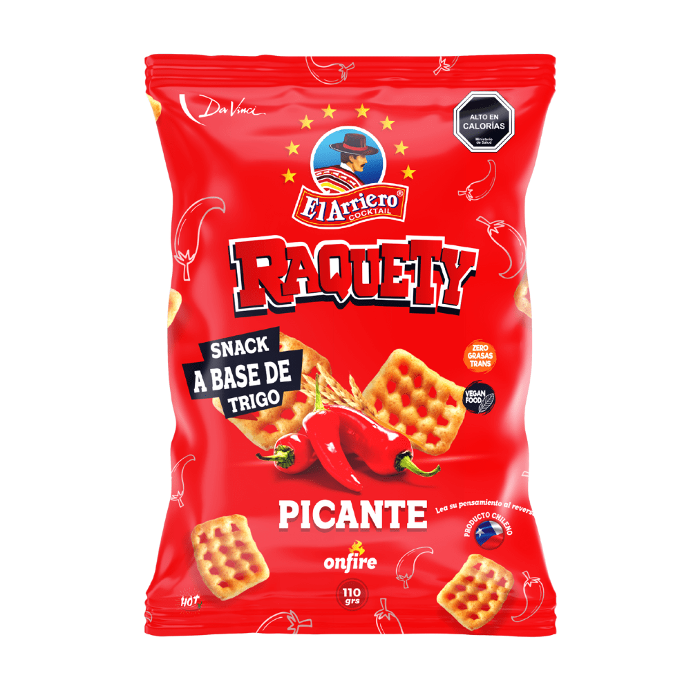 EL ARRIERO RAQUETY PICANTE 110 GR | Solofresco Store