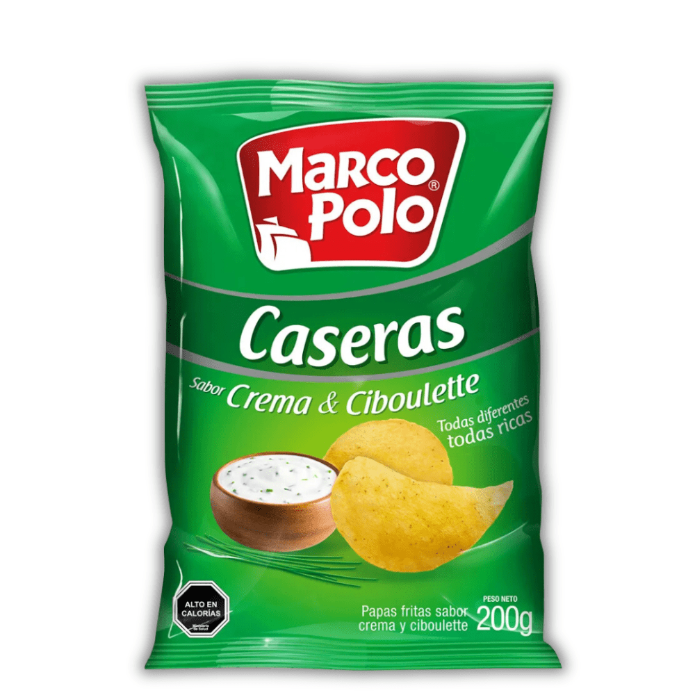 MARCO POLO PAPAS CASERAS SABOR CREMA Y CIBOULETTE 180G | Solofresco Store