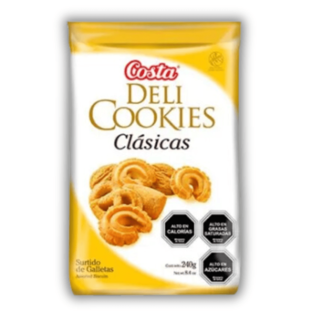 DELI COOKIES CLASICAS COSTA 240G | Solofresco Store