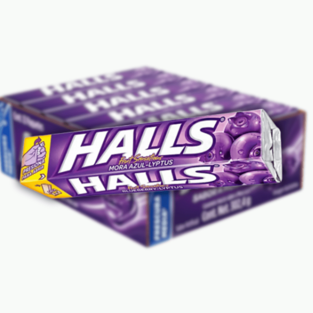 HALLS MORA AZUL X12 | Solofresco Store