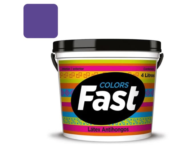 LATEX AL AGUA GALON MORADO FAST TRICOLOR | FERRETERIA LUCAS