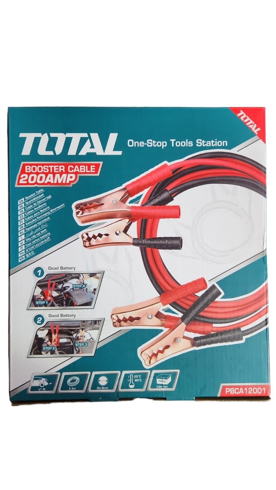 CABLE PARA BATERIA AUXILIAR 200AMP TOTAL PBCA12001 | FERRETERIA LUCAS